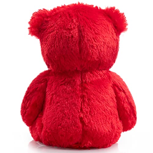 WENMOTDY Super Color Teddy Bear Stuffed Animals Plush Toy for Children Girlfriend Family Congratulations Baby Shower Birthday Red 14 inch