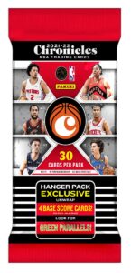 2021-2022 panini chronicles basketball hanger pack - 30 trading cards per pack