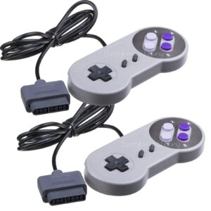 usonline911 premium remote controller video game pad fits for nintendo snes system console replacement controller 6ft sns-005