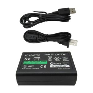 usonline911 ac power adapter charger + usb data charging cable cord for sony ps vita psv 1000