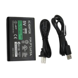 USonline911 AC Power Adapter Charger + USB Data Charging Cable Cord for Sony PS Vita PSV 1000