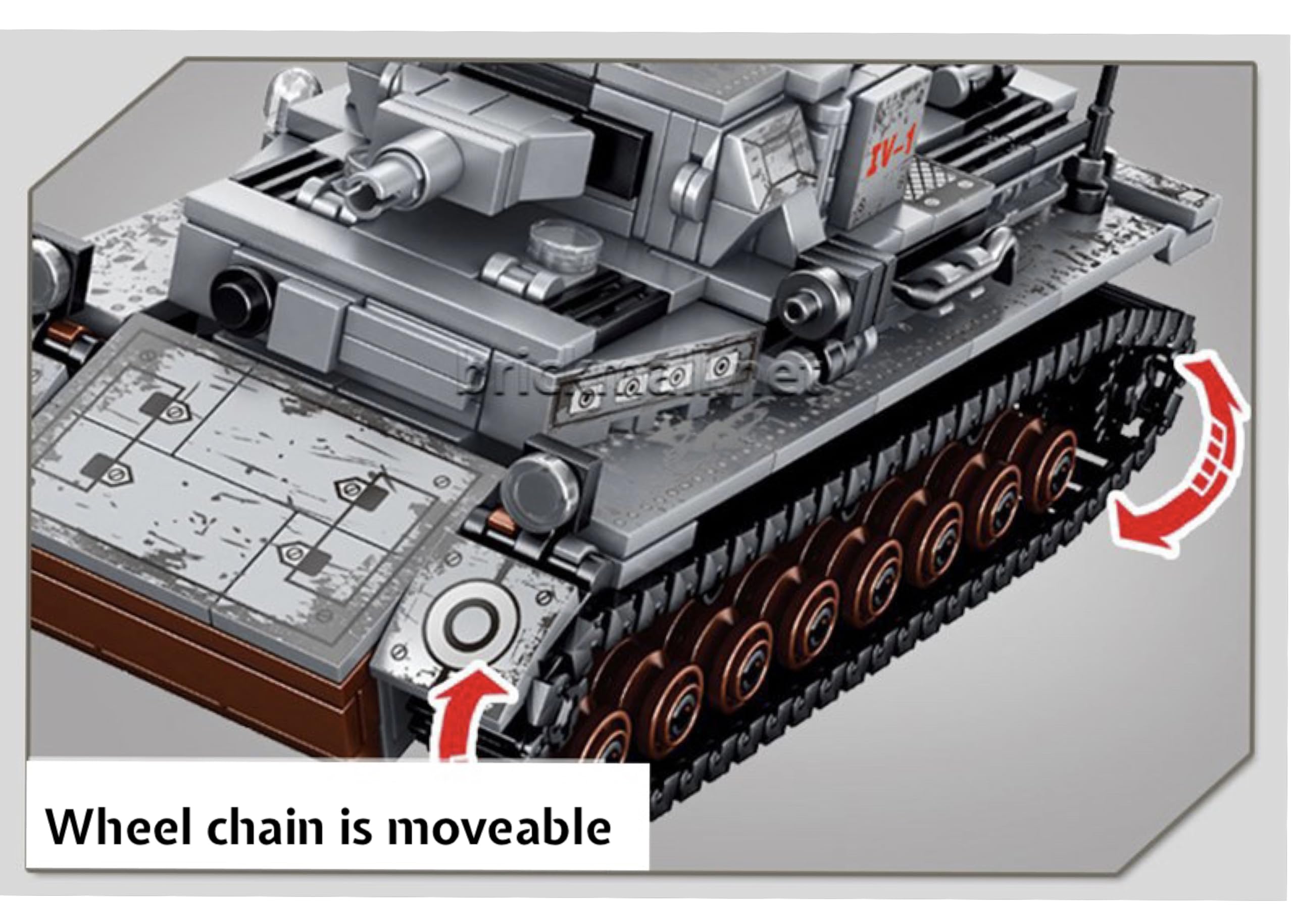 General Jim's German Panzer IV Military Iron Empire WW2 Tank Building Blocks Bricks Set