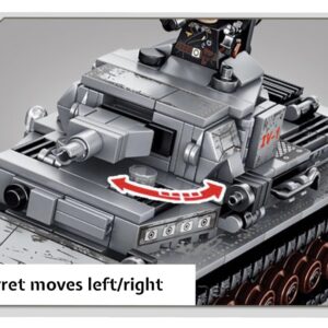 General Jim's German Panzer IV Military Iron Empire WW2 Tank Building Blocks Bricks Set