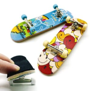 Pro Fingerboard Complete 30mm Skateboard Mini Small Hand Skate Professional Finger Board Full Wood Maple Wheels with Bearings for Kids (B1)