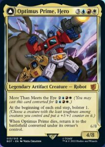 magic the gathering - optimus prime, hero // optimus prime, autobot leader (013) - foil - transformers