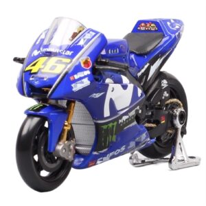 njcore for yamaha yzr-m1 2018#25 rider maverick vinales 1/18 scale motorcycle racing model and toy car gp bike model toys (color : #46)