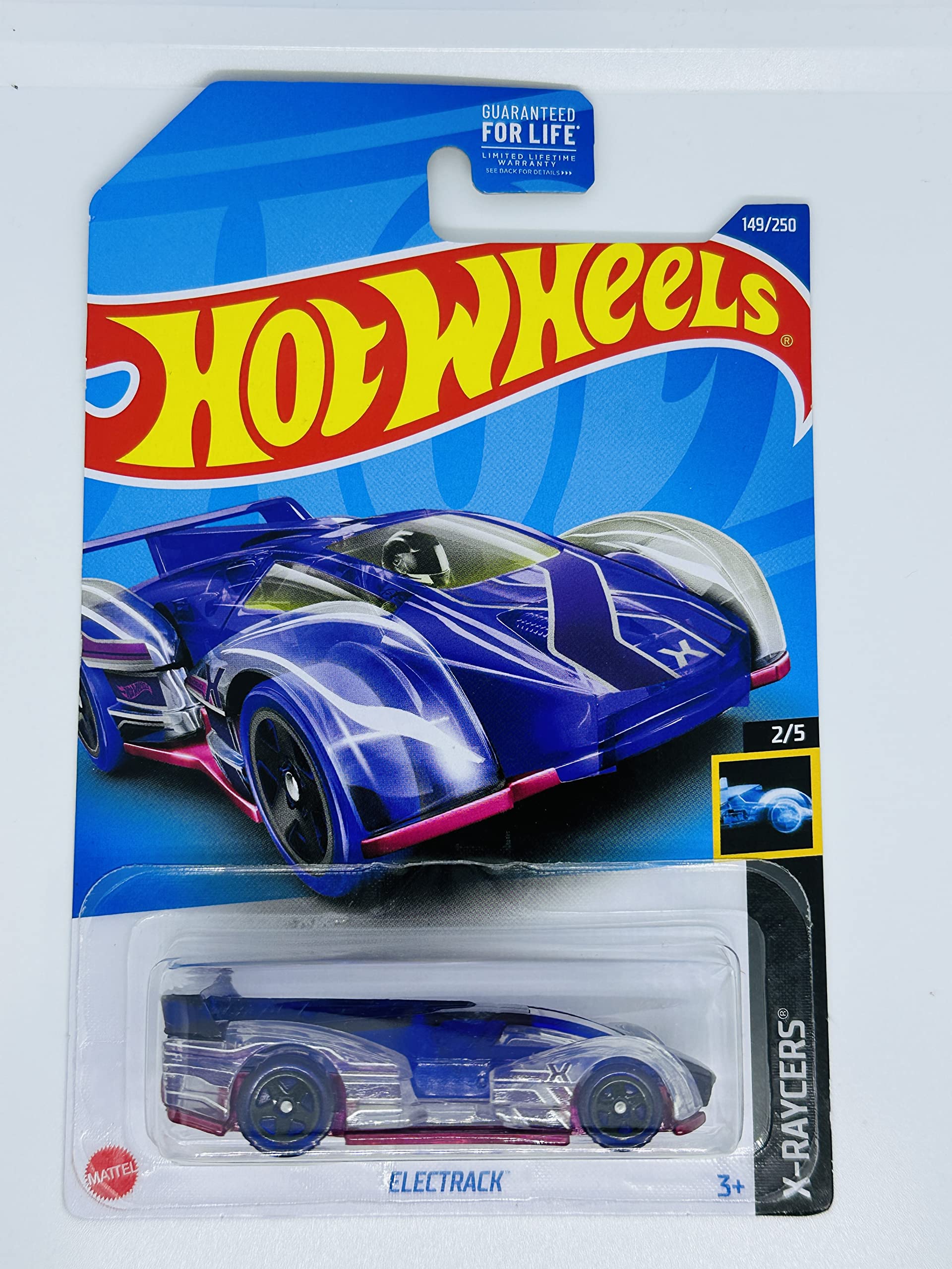 Hot Wheels 2022 - ELECTRACK - Purple/Clear - X-Raycers 2/5 - Mint/NrMint Ships Bubble Wrapped in a Box