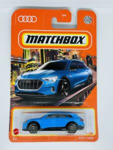 matchbox 2022 - audi e-tron - blue - 77/100 - mint/nrmint - ships bubble wrapped in a box