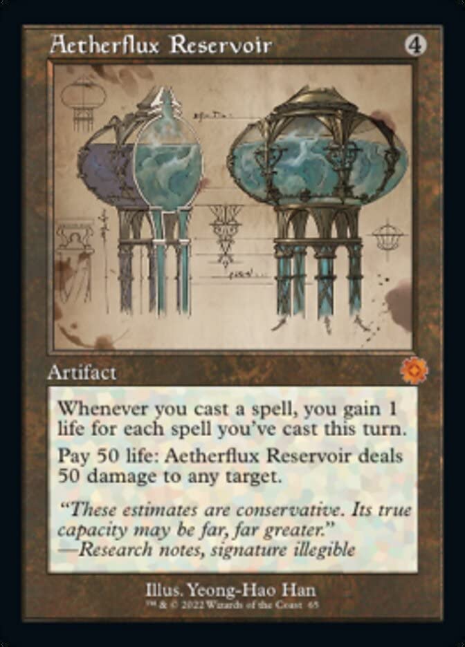 Magic: the Gathering - Aetherflux Reservoir (065) - Schematic - The Brothers' War Retro Artifacts