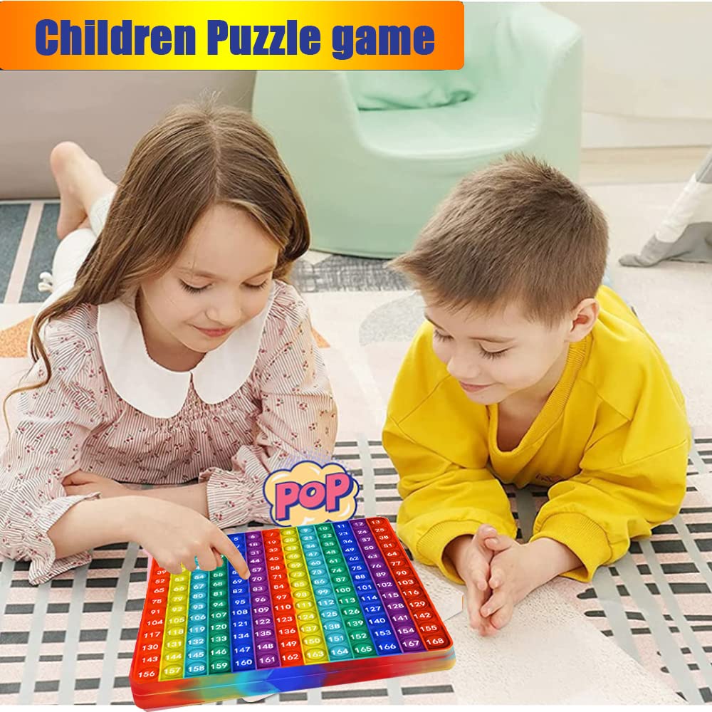 12x12Multiplication Table- Multiplication Game-Multiplication Learning Games-Math Toys -Multiplication Pop-12x12 Math Manipulatives-Fingertip Stress Relief Toy