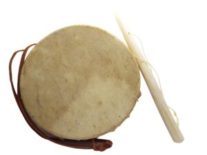 gcenterprise, hand drum 6 in, shaman drum, frame drum, world drum, native american drums, small handmade drum yaqui