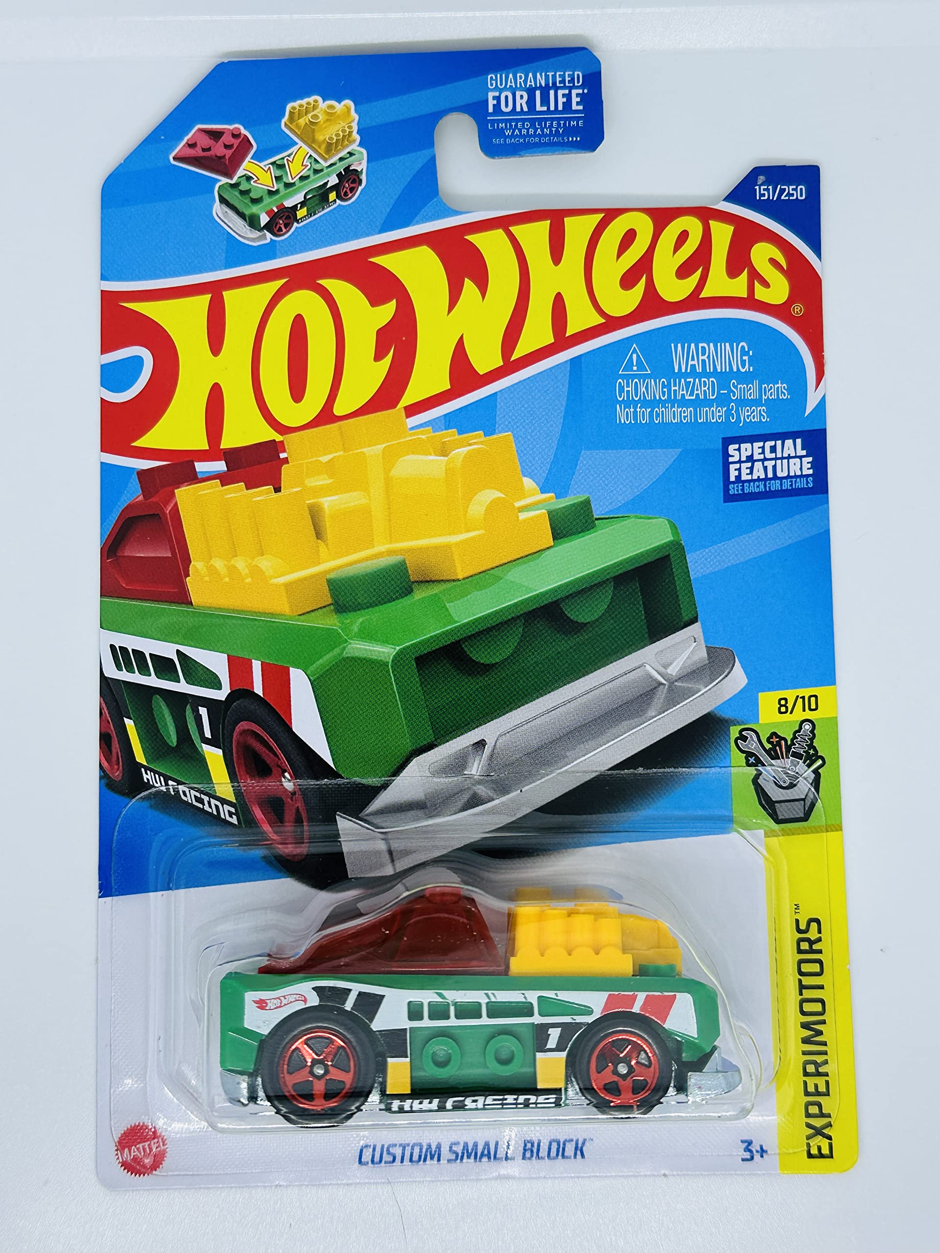 Hot Wheels 2022 - Custom Small Block - Green - Experimotors 8/10