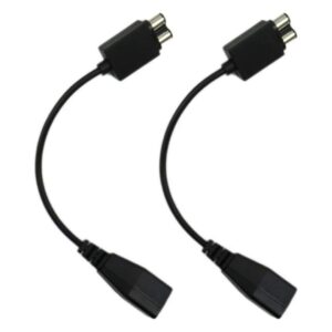 USonline911 2 Set Power Adapter Cord Cable Compatible with Microsoft Xbox 360, Compatible with Microsoft Xbox One