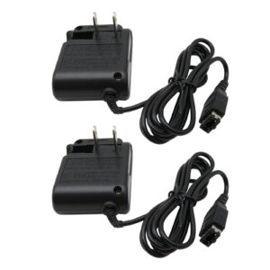 2 set wall adapter charger power replacement compatible with nintendo ds game boy advance gba sp ntr-002