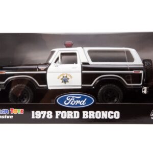 All Star Toys Exclusive 1978 Ford Bronco Ranger XLT California Highway Patrol CHP Police 1:24 Diecast Model Car Law Enforcement Motormax 76985 (Highway Patrol)