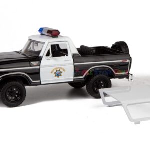 All Star Toys Exclusive 1978 Ford Bronco Ranger XLT California Highway Patrol CHP Police 1:24 Diecast Model Car Law Enforcement Motormax 76985 (Highway Patrol)