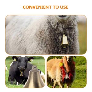 4pcs Sheep Grazing Bell Loud Cattle Bell Farming Accessory Copper Grazing Bell Horse Hanging Bells Bell for Farming Cattle Loud Bell Hanging Grazing Bell Cow and Sheep Bells