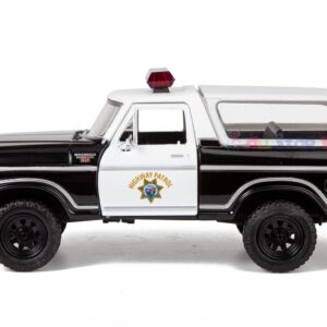 All Star Toys Exclusive 1978 Ford Bronco Ranger XLT California Highway Patrol CHP Police 1:24 Diecast Model Car Law Enforcement Motormax 76985 (Highway Patrol)