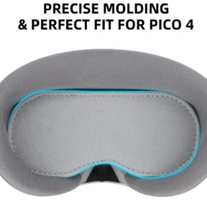 TECKEEN Soft Fleece+Sponge Lens Protective Cover Lens Pad for PICO 4 Intelligent VR