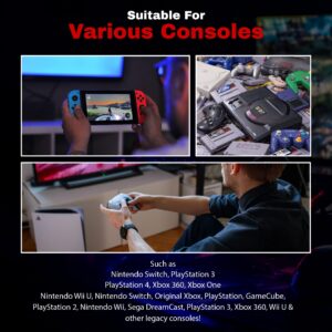 Marseille mClassic Plug-and-Play Video Game Console and mCable Gaming Edition 6-Foot Smart HDMI Holiday Bundle