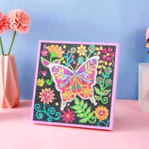 zuyusut sparkly butterfly diamond art painting kits with wooden frame arts and crafts art mosaic gem