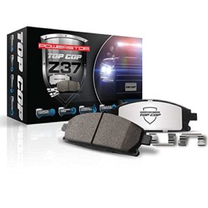 power stop rear z37-2174 carbon-fiber ceramic brake pads z37 top cop