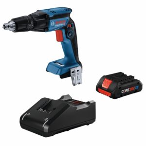 bosch gtb18v-45b15 18v brushless 1/4 in. hex screwgun kit with (1) core18v 4 ah advanced power battery