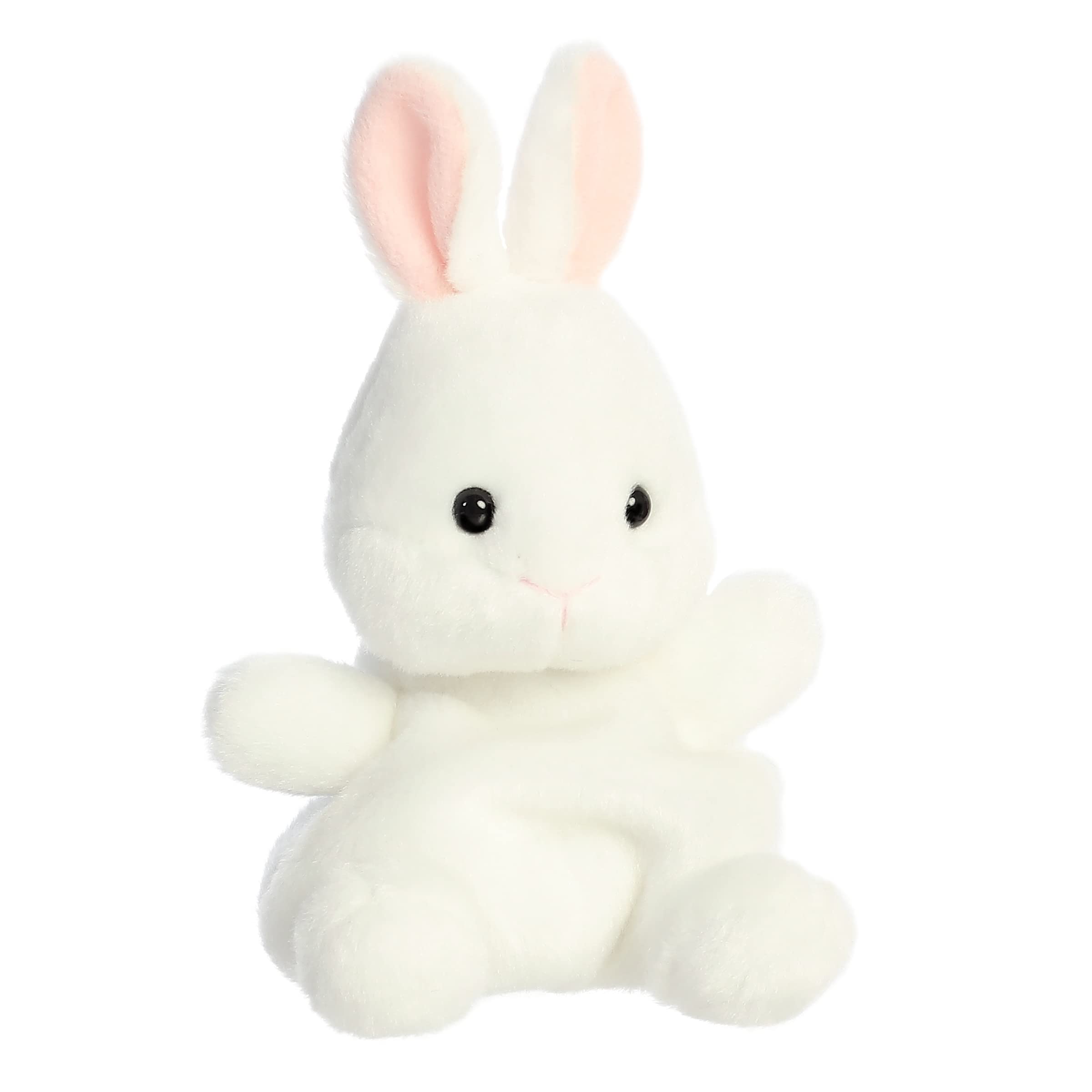 Aurora® Adorable Palm Pals™ Cottontail Bunny Stuffed Animal - Pocket-Sized Play - Collectable Fun - White 5 Inches