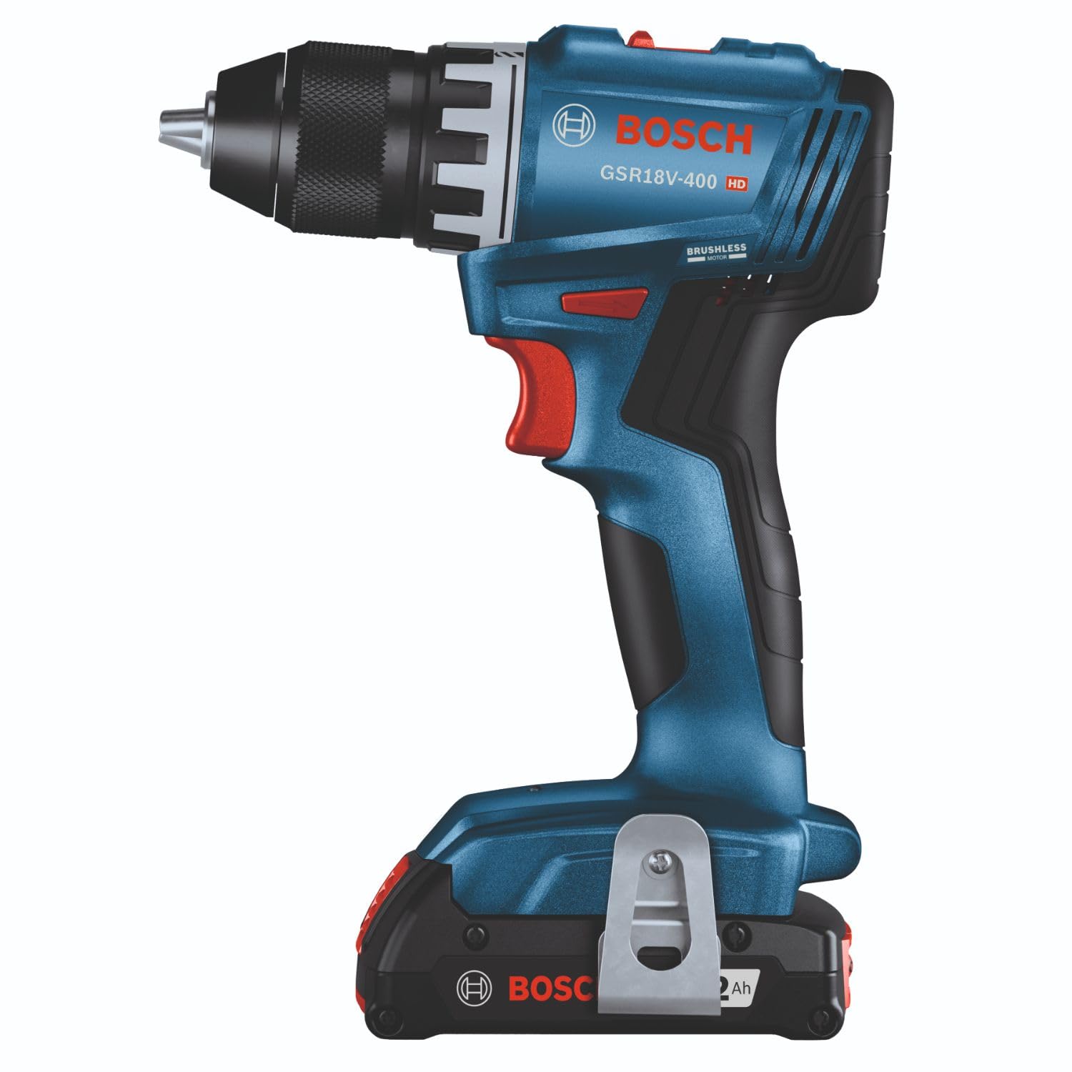 BOSCH GSR18V-400B22 18V Compact Brushless 1/2 In. Drill/Driver Kit with (2) 2 Ah Standard Batteries