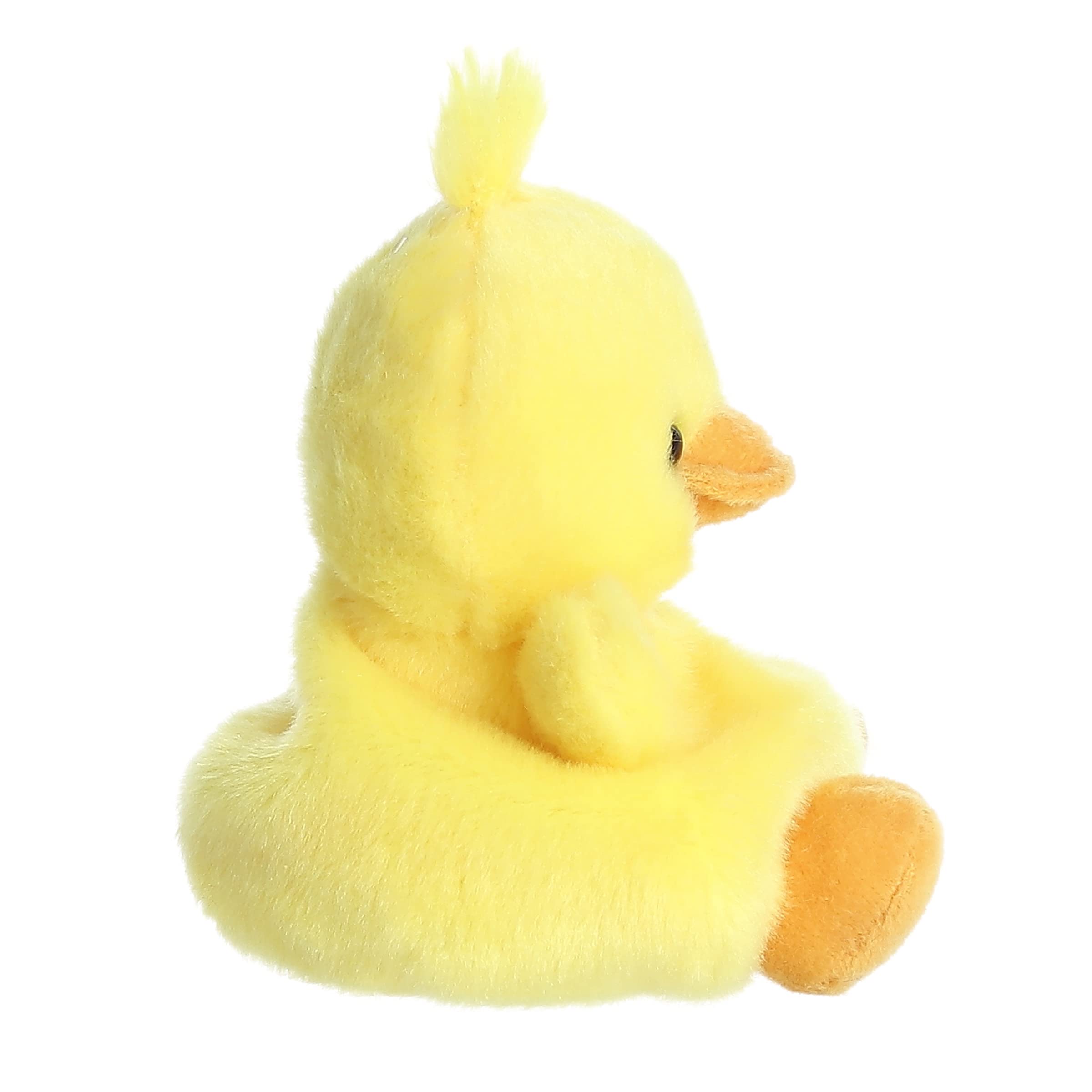 Aurora® Adorable Palm Pals™ Darling Duck Stuffed Animal - Pocket-Sized Play - Collectable Fun - Yellow 5 Inches