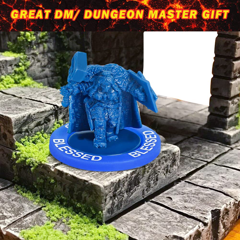 DND Miniatures Condition Markers Set-96 Rings Dungeons &Dragons 5e Edition Pathfinder RPG