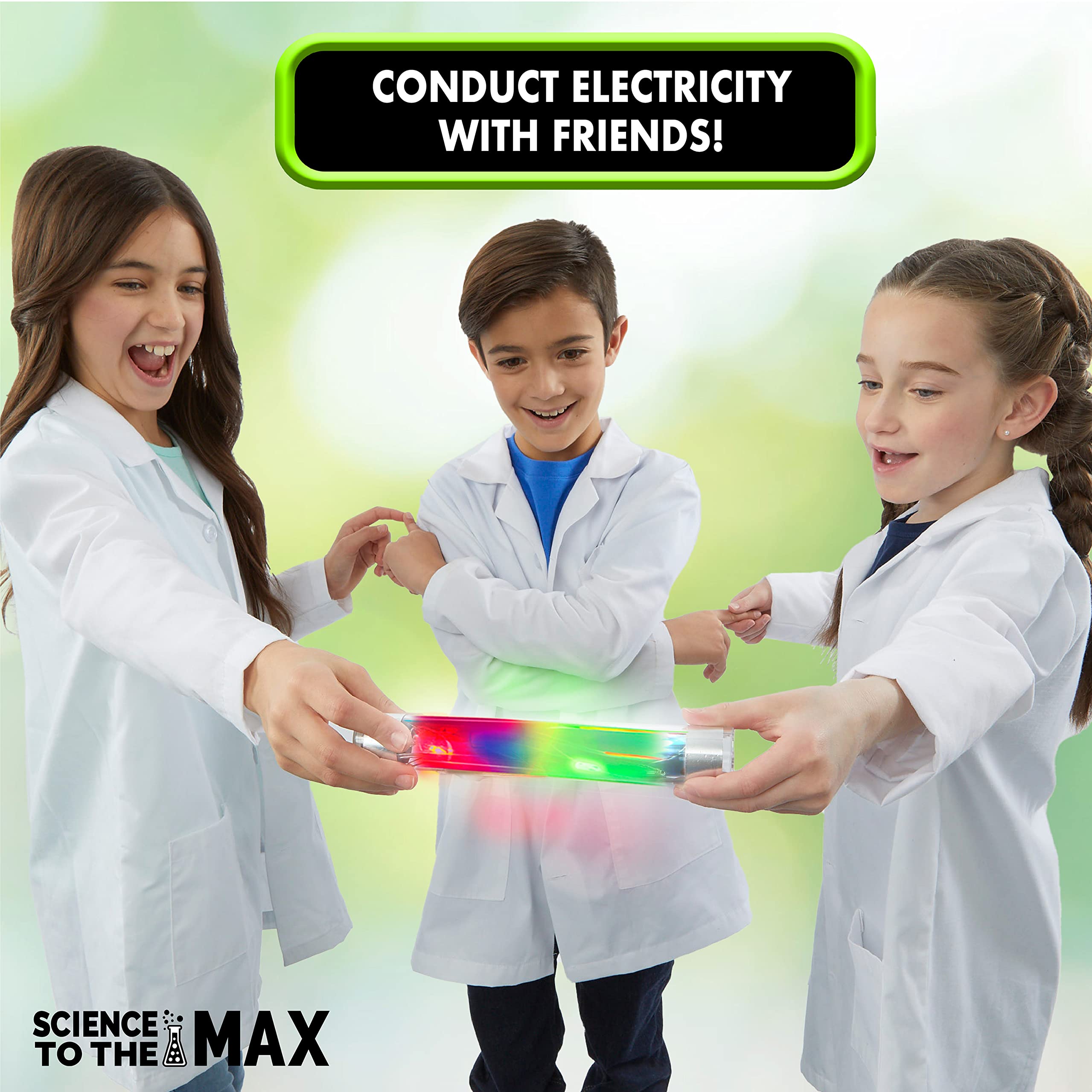 Hands On Lightning Rod - Educational Science Toys for Boys and Girls - Learn Science of Electricity and Circuits - Human Electricity Conductor