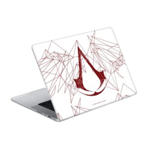 head case designs officially licensed assassin's creed geometric logo vinyl sticker skin decal cover compatible with macbook pro 16" a2485