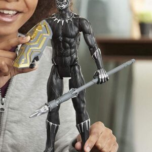 HASBROSERIES Titan Hero Series Black Panther 12 Inch Action Figure with Blast Gear