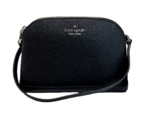 kate spade new york tinsel dome crossbody small (black)