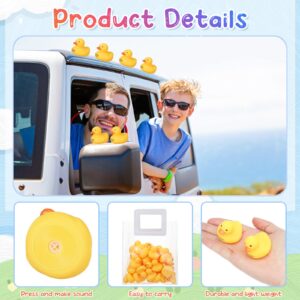 Leitee Ducks for Ducking You've Been Ducked Rubber Ducks Mini Ducks Bulk Yellow Duck Rubber Duckies Yellow Ducky for Bath Toys Birthday Game Pool Party Favors(48 Pcs, Text)