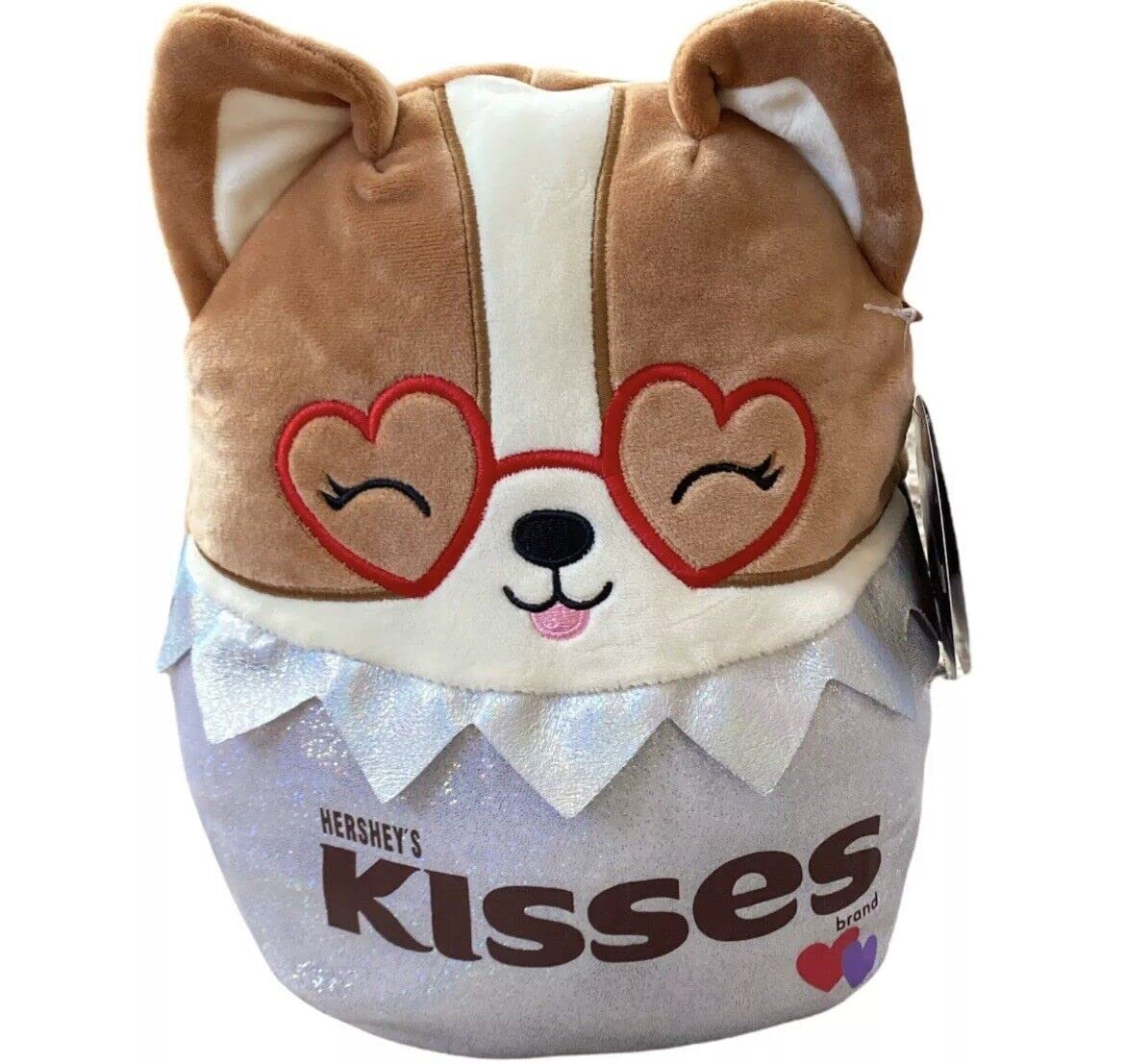 Squishmallows Official Kellytoy Valentines Squad Squishy Soft Plush Toy Animal (10 Inch, Regina Dog (Candy Scented))