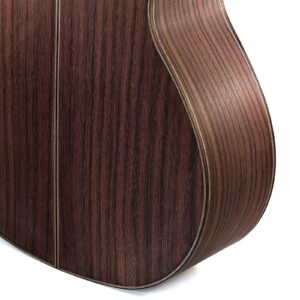 Rosewood Folk Guitar Full Single Finished Barrel Combination Rosewood Back Side Spruce Veneer DIY Guitar Material DIY Guitar Kit