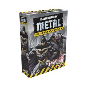 zombicide dark night metal pack #1 - battle the batman who laughs and his horrific minions! cooperative strategy board game, ages 14+, 1-6 players, 60 minute playtime, made by cmon