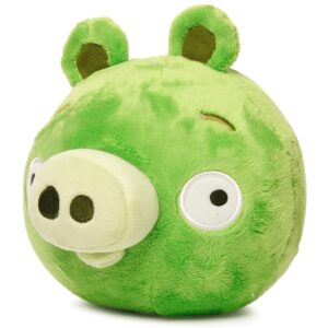 Mighty Mojo Angry Birds - Green Pig - 7 Inch Collectible Plush Doll - Officially Licensed - Super Soft, Cuddly Doll for Kids and Adults - Original Series