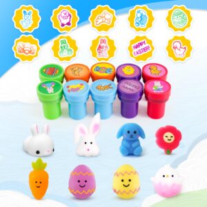 WEARXI 92PCS Easter Eggs Fillers, Easter Basket Stuffers, Plastic Easter Eggs, Easter Baskets for Kids Easter Eggs Filled, Filled Easter Eggs with Toys, Easter Party Favors, Easter Gifts for Kids