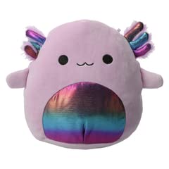 squishmallows kellytoy 2022 7'' winter axolotl - includes stickers, multicolor (sq-xmas-2022-axolotl)