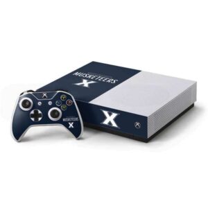 skinit decal gaming skin compatible with xbox one s all-digital edition bundle - officially licensed college muskateers design