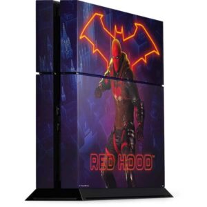 skinit decal gaming skin compatible with ps4 console - officially licensed warner bros red hood design