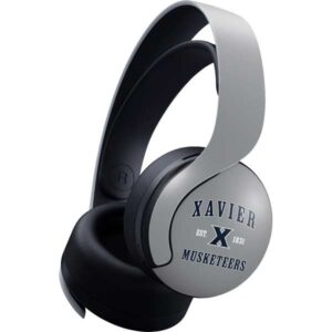 skinit decal gaming skin compatible with pulse 3d wireless headset for ps5 - officially licensed xavier musketeers est 1831 design