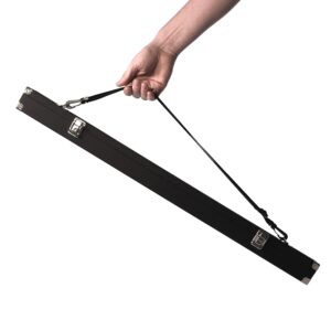 Smith & Basil Cello Bow Case - Fits Two 4/4 Violin, Cello or Viola Bows - Hard Outer Shell with Premium Internal Velvet Padding - Shoulder Strap, Name Tag and Music Sheet Clip Included