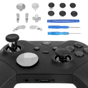 Game Repair Tools Kit for Xbox One Elite Series 2 Controller, Removable Design (6 Exchange Thumbsticks, 4 Paddles, 2 D Pads, 1 Tool), Controller Accessory Replacement Kit