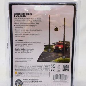 Woodland SCENICS Suspended Flashing Traffic Light 2 Pack O Gauge