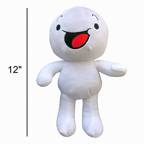 ZOKOL Oddballss Doll Plush Cartoon Stuffed Plush Pillow,Lovely Big White 9.8" Stuffed Animal Toy for Movie Fans Gift, Suitable for Fans, Children, Girls, Boys and Friends