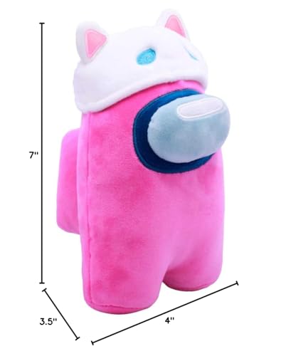 Just Toys LLC Among Us Plush - Series 2 (Pink w/Cat Ears)